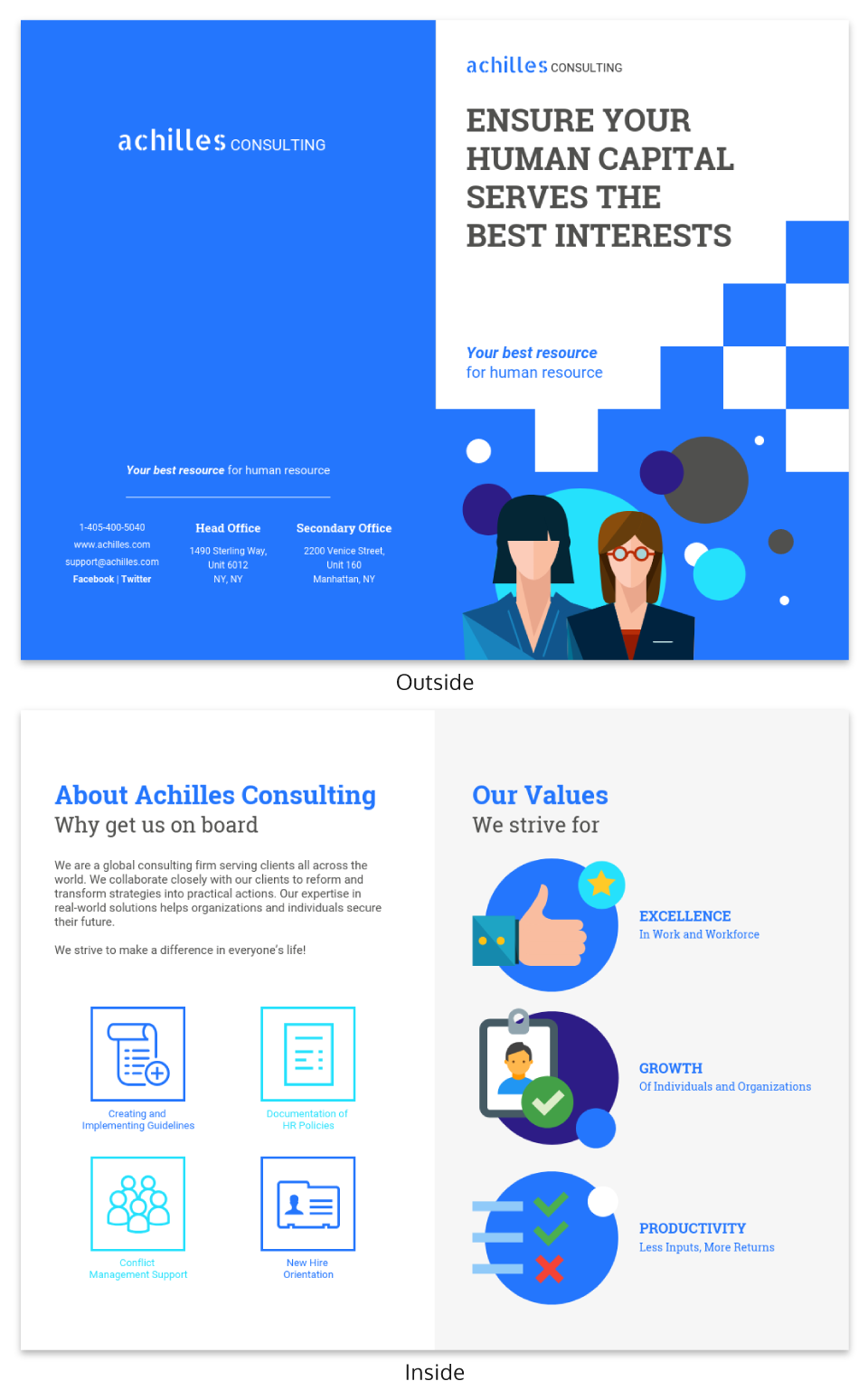 Less Is More: How To Make Minimalist Brochure Templates - Logicsofts